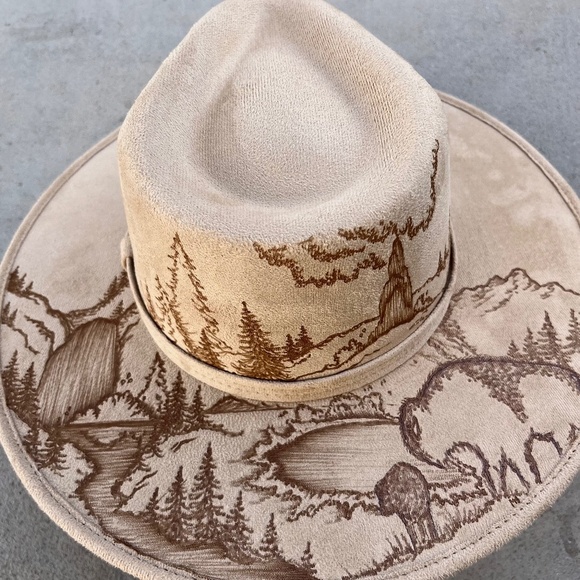 Accessories | Yellowstone National Park Hat Tan Rancher Style Cowboy ...